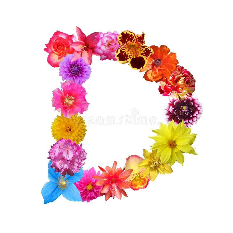 Flowers Letter R stock illustration. Illustration of letter - 85440755