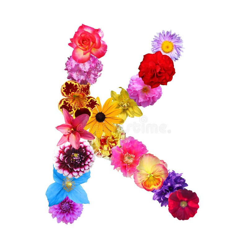Flowers Letter R stock illustration. Illustration of letter - 85440755