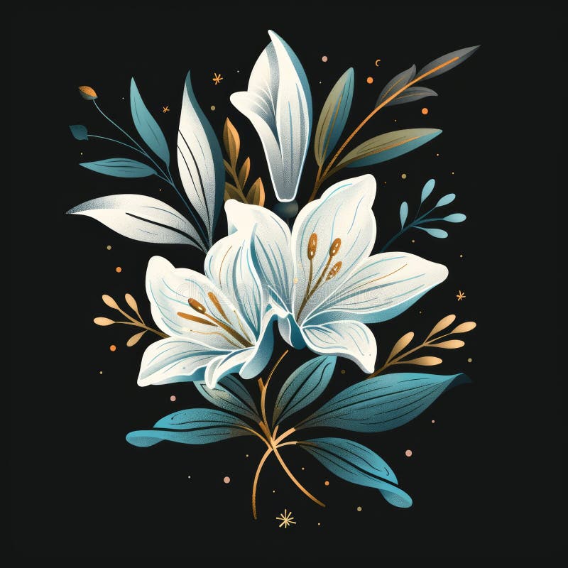 Flowers Logo Design Concept for Branding Generative AI Stock ...