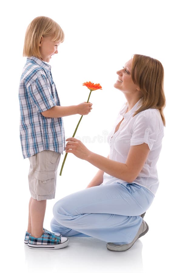 Flowers for mom stock image. Image of mother, giving - 14043189