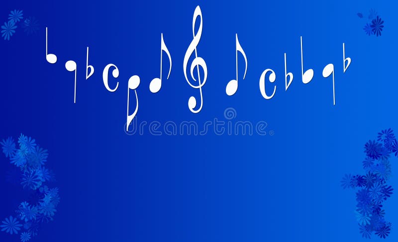Blue Music Banner stock illustration. Illustration of backdrop - 3854663