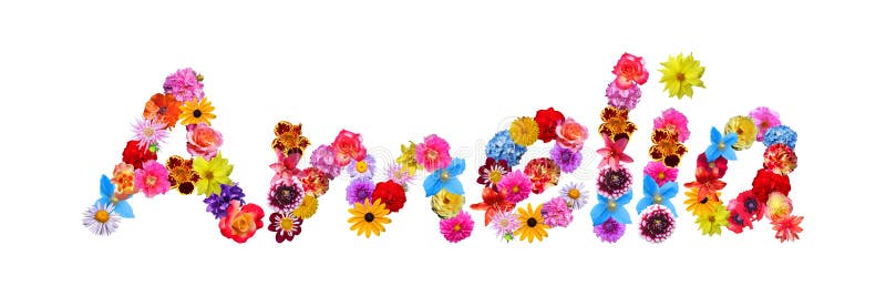 Amelia Name Text Word with Love Heart Hand Written for Logo Typography ...