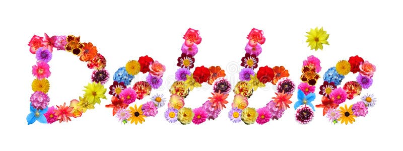 Flowers Name Debbie stock illustration. Illustration of beautiful ...