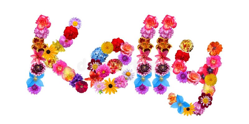 Flowers Name Kelly stock illustration. Illustration of blue - 85442416