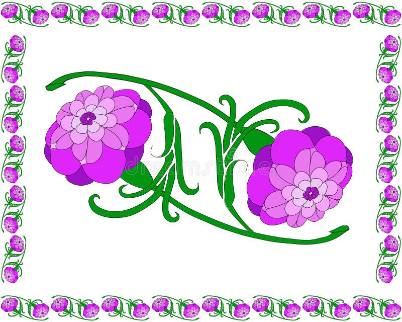 Border Flo Stock Illustrations – 87 Border Flo Stock Illustrations ...