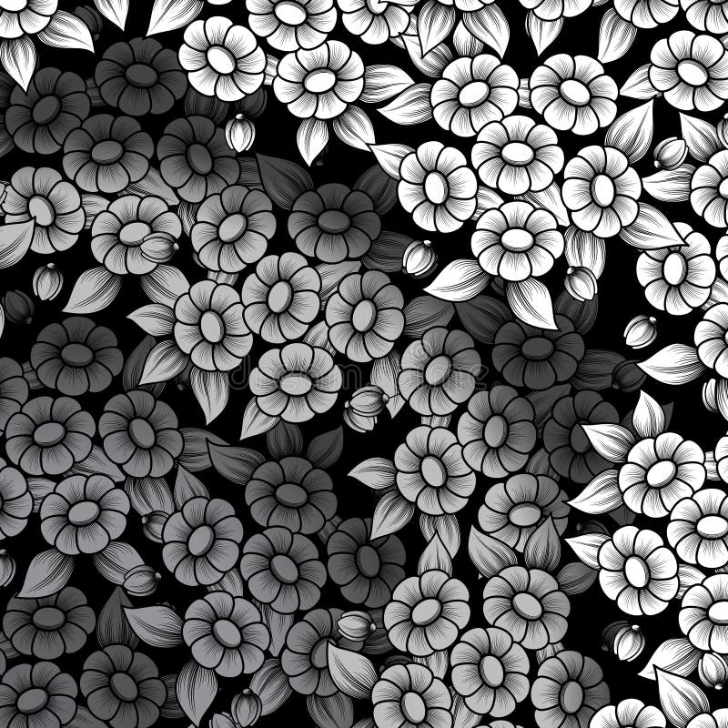 Flowers Pattern Gradient Background Stock Vector - Illustration of ...