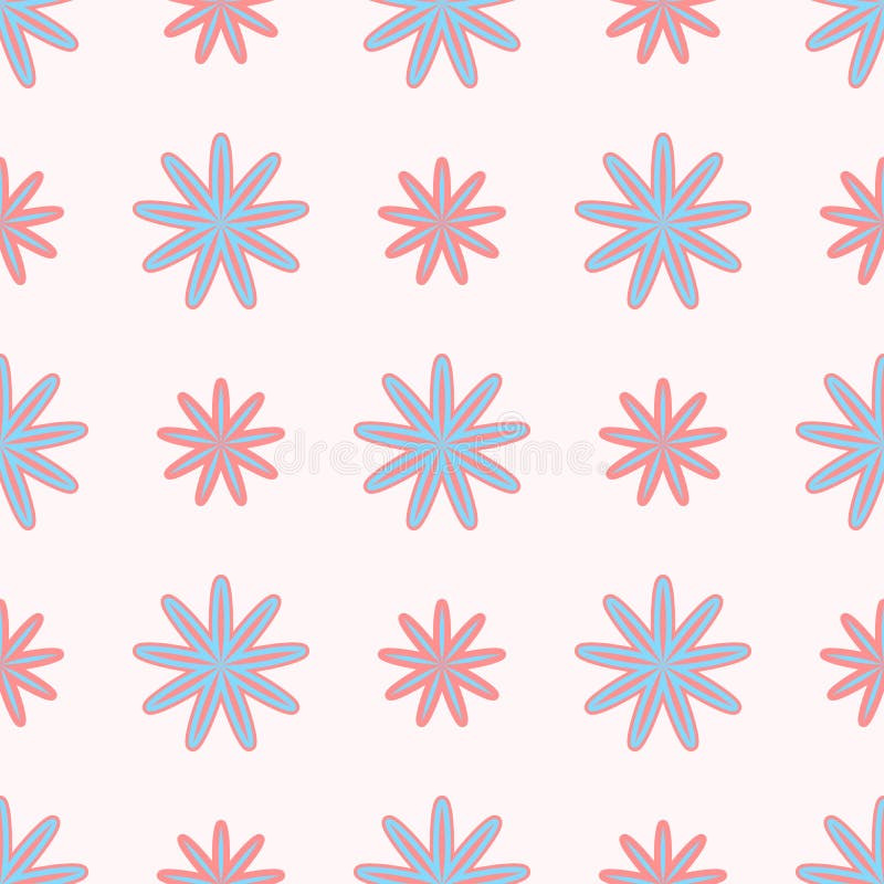 Flowers pattern seamless stock vector. Illustration of simple - 56564158