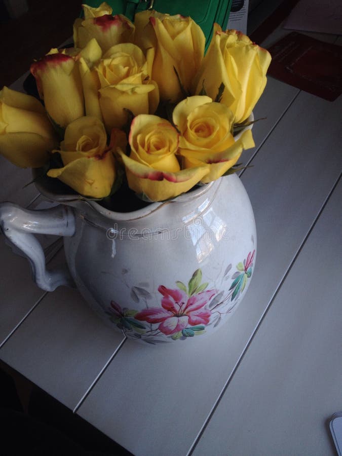 Flowers in pitcher stock image. Image of beautiful, flowers - 53663411