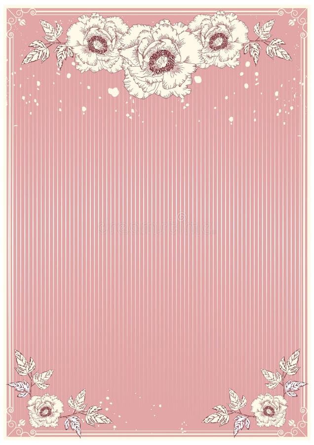 Floral background.POstcard stock vector. Illustration of blossom - 13968522