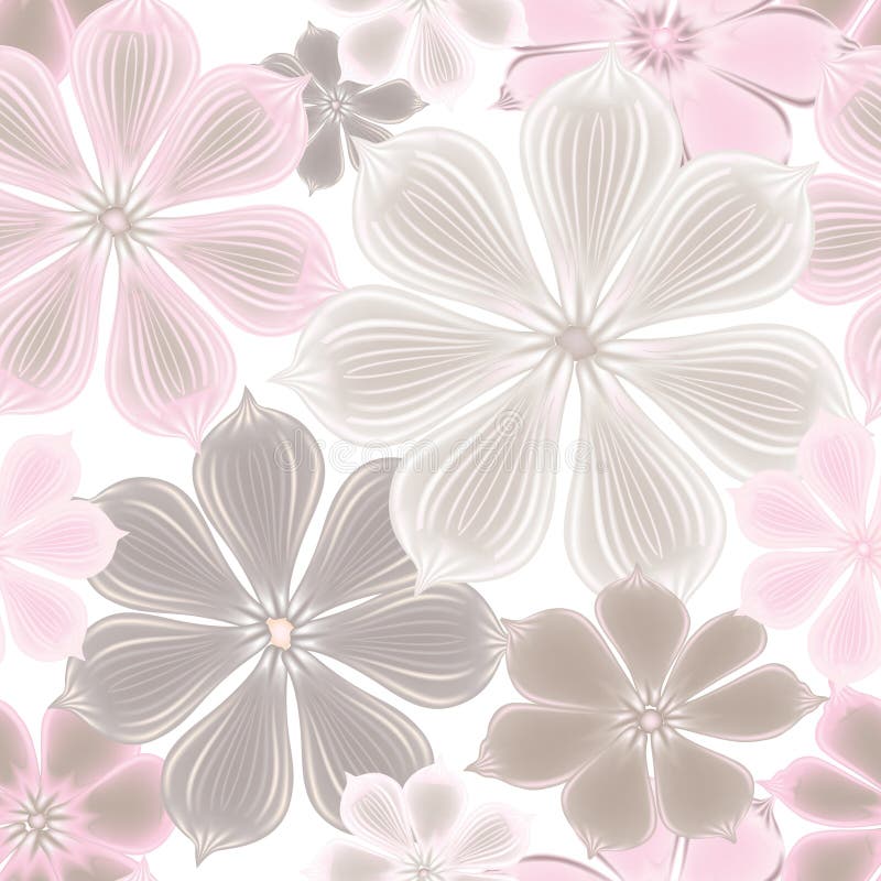 Flowers Seamless Background. Floral Seamless Texture with Flowers ...