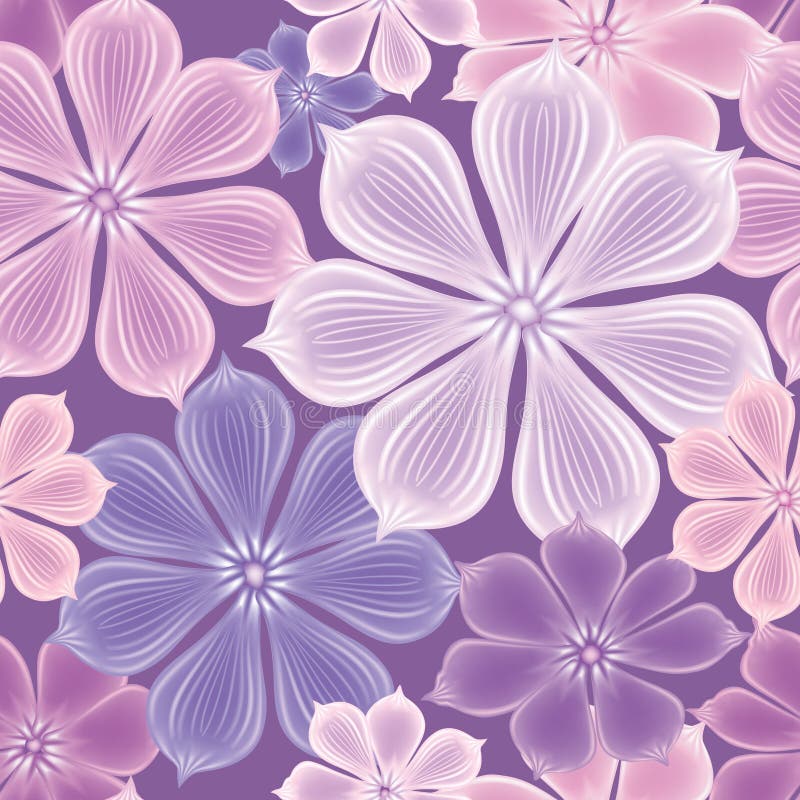 Flowers Seamless Background. Floral Seamless Texture with Flowers ...