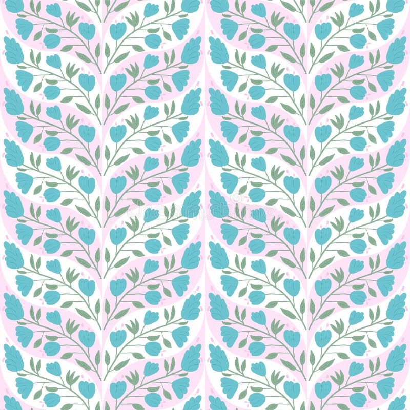 Flowers Seamless Pattern. Wildflowers Endless Background. Summer Meadow ...