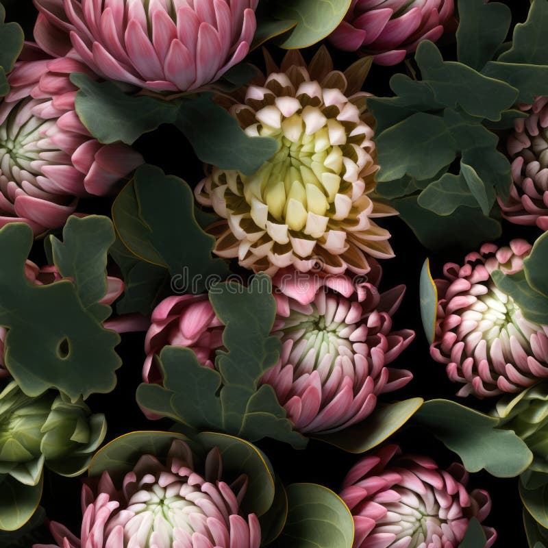 Flowers, seamless texture stock illustration. Illustration of seamless ...