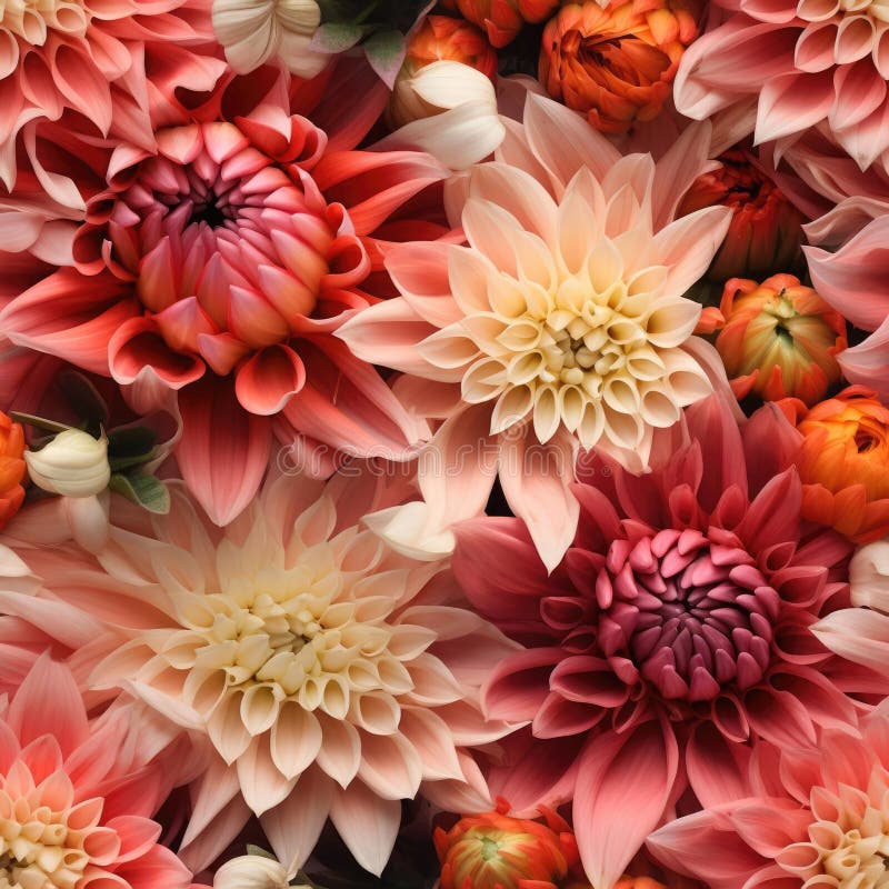 Flowers, seamless texture stock illustration. Illustration of view ...