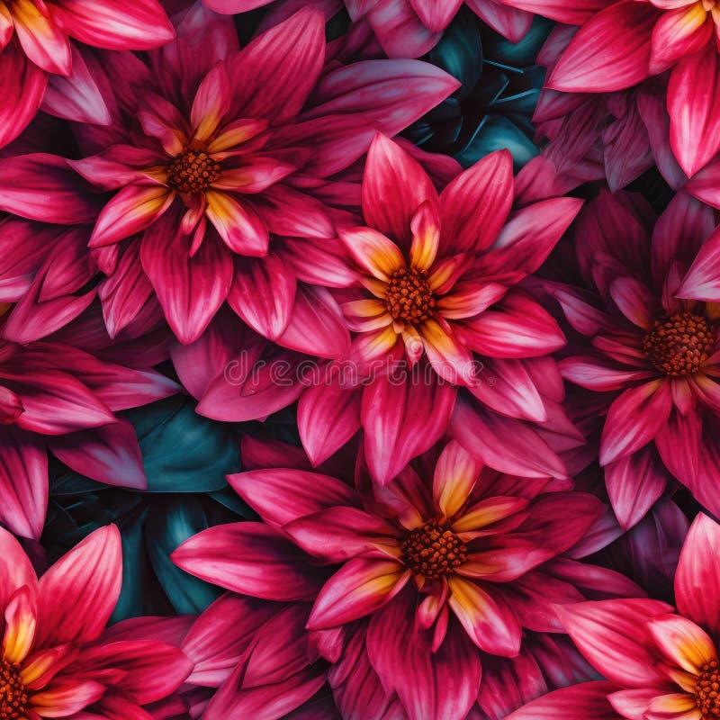 Flowers, seamless texture stock illustration. Illustration of pattern ...