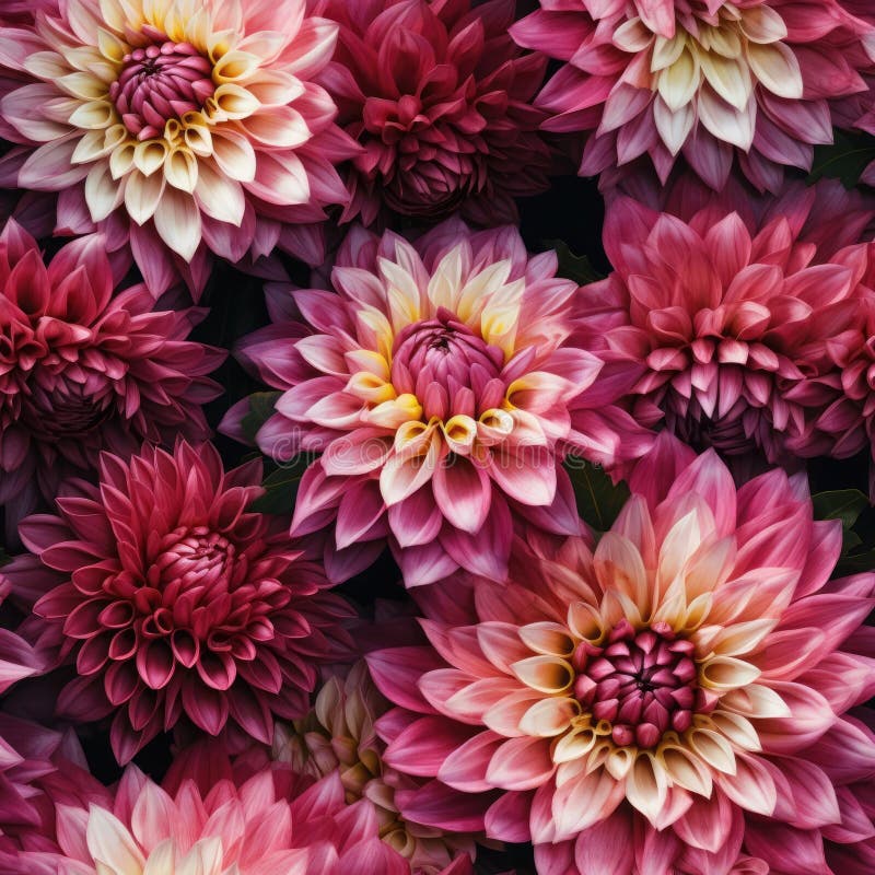 Flowers, seamless texture stock illustration. Illustration of lawn ...