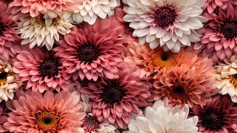 Flowers, seamless texture stock illustration. Illustration of park ...