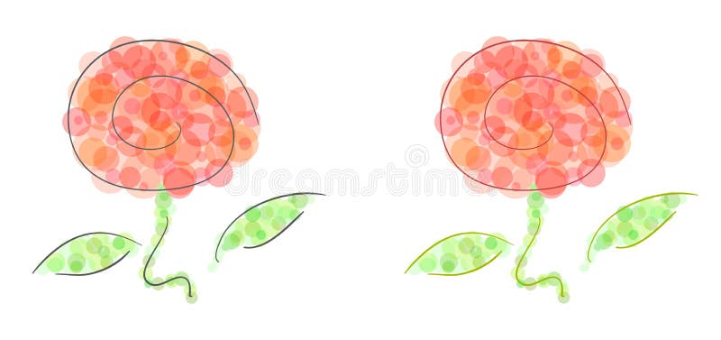 Flowers set stock vector. Illustration of decorated, artistic - 33373200