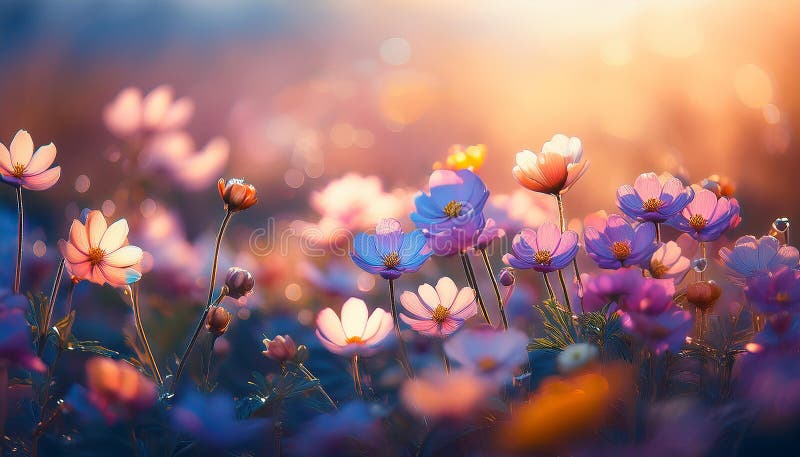 Flowers - Soft Focus Effect. Depth of Field. DOF - Depth of Field Stock ...