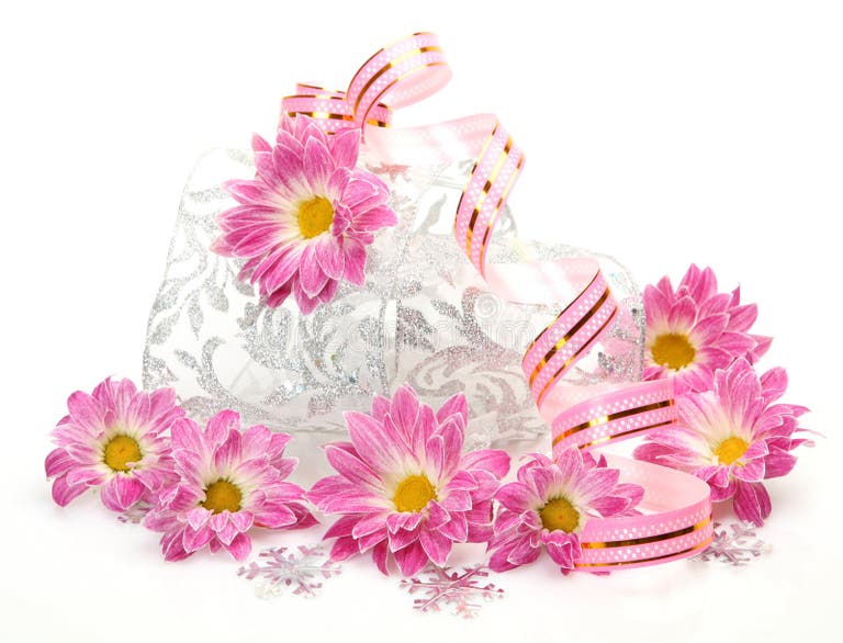 Flowers and streamer stock photo. Image of background - 24692624