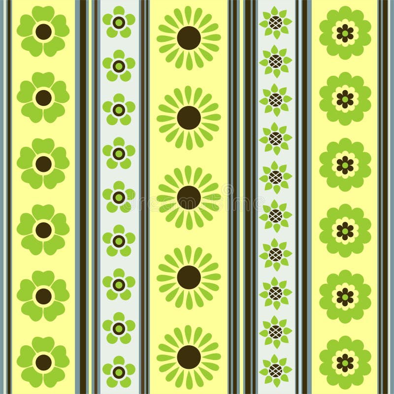 Strips and flowers stock vector. Illustration of strip - 6703775