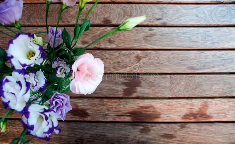 Flowers on the table stock photo. Image of desk, celebration - 78429774