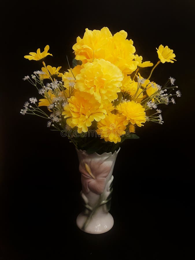 The flowers in the vase. stock image. Image of petal - 253679579