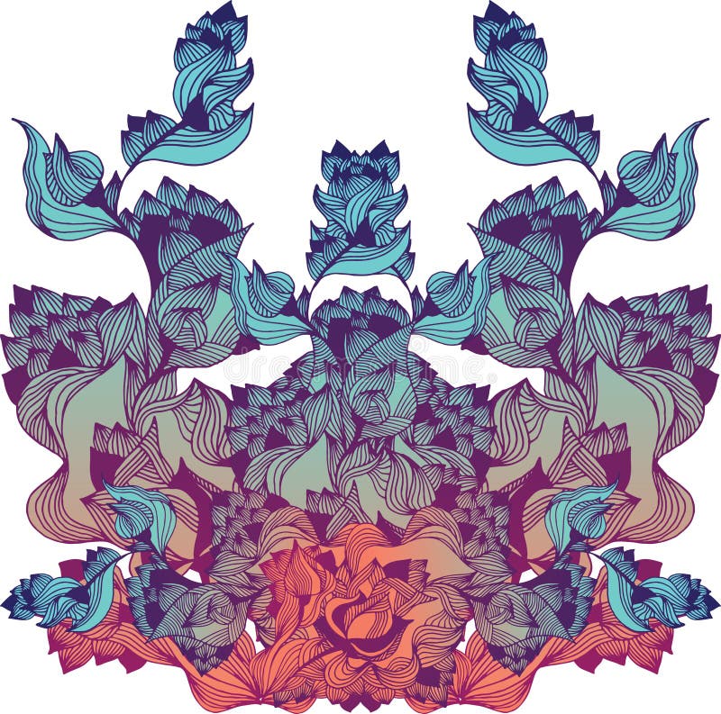 Flowers stock vector. Illustration of massive, ornament - 43861230