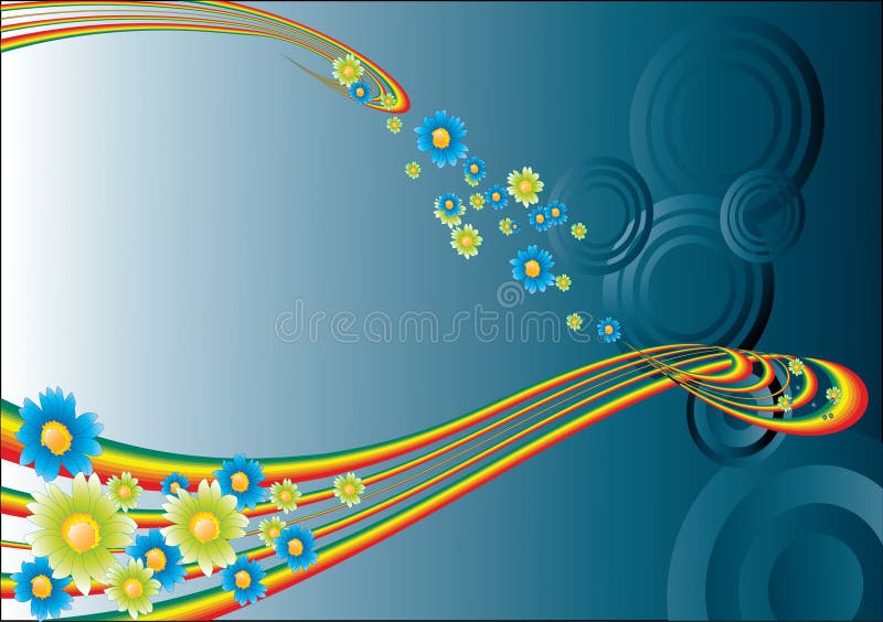 Flowerwave stock vector. Illustration of elements, vector - 7609109