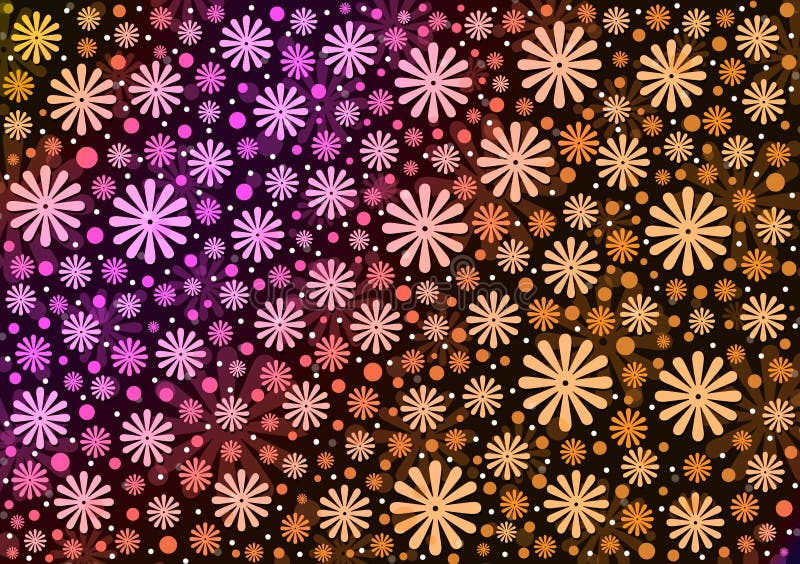 Flowery Pattern Background for Wallpaper Stock Image - Image of colored ...