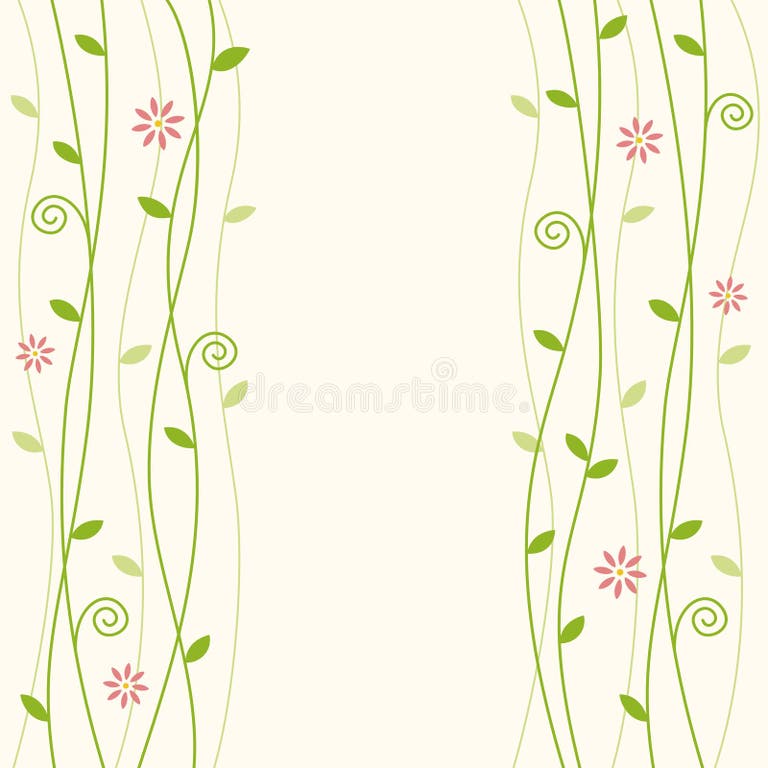 Cute Green Vine Background Stock Illustrations – 945 Cute Green Vine ...