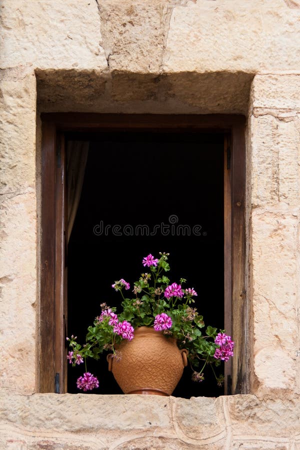 Flowery window stock image. Image of floral, grunge, house - 28594287