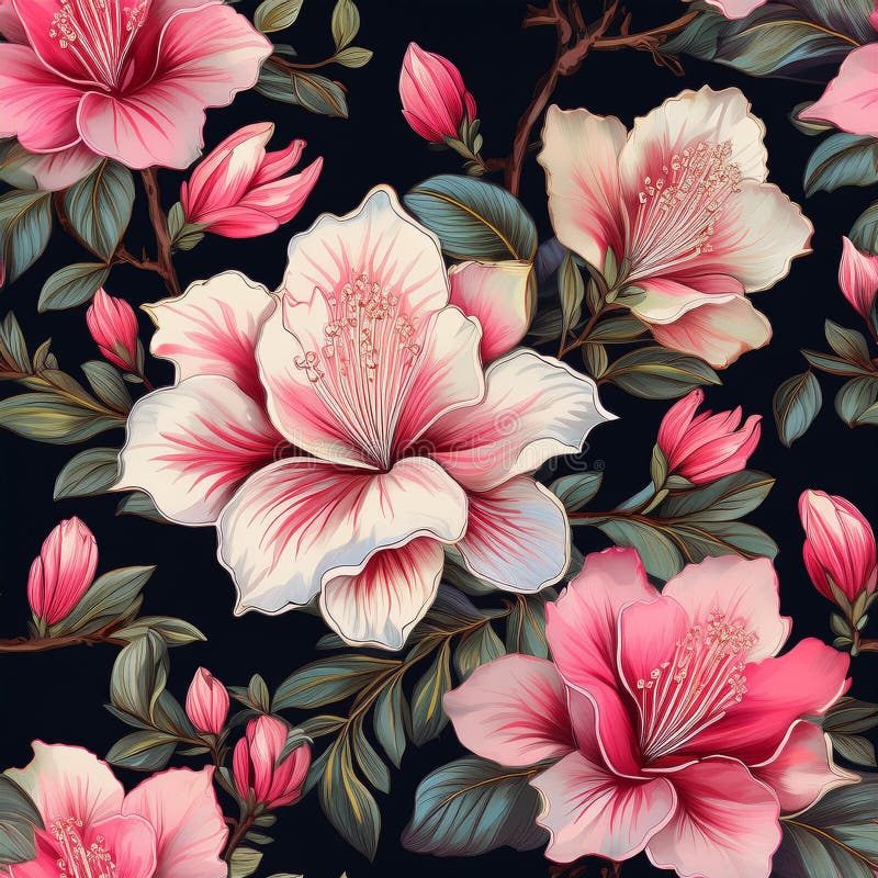 Flowers Bandana Pattern.Silk Scarf Design, Fashion Textile Stock ...