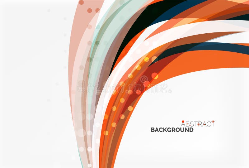 Flowing Abstract Background Stock Vector - Illustration of black ...