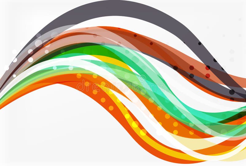 Flowing Abstract Background Stock Illustration - Illustration of ...