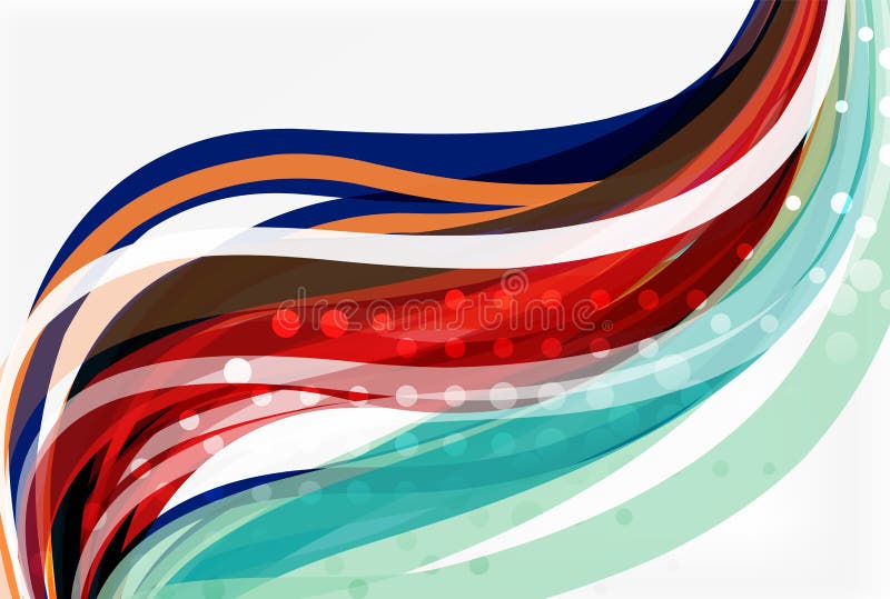 Flowing Abstract Background Stock Illustration - Illustration of ...