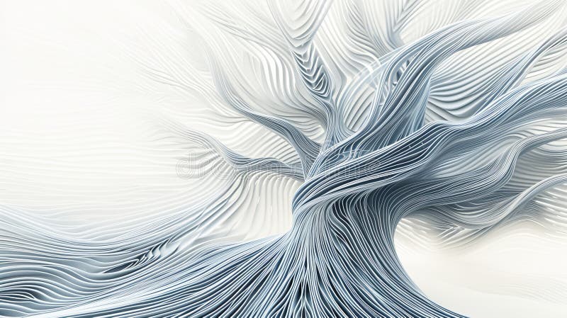Flowing Abstract Design Inspired by Tree Patterns Stock Photo - Image ...
