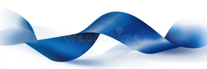 Flowing Abstract Dynamic Concept, Blue Wave Ribbon Effect Movement ...