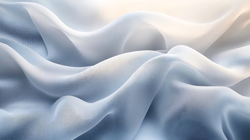 Flowing Abstract Light Blue Fabric Waves Background Texture Graceful ...