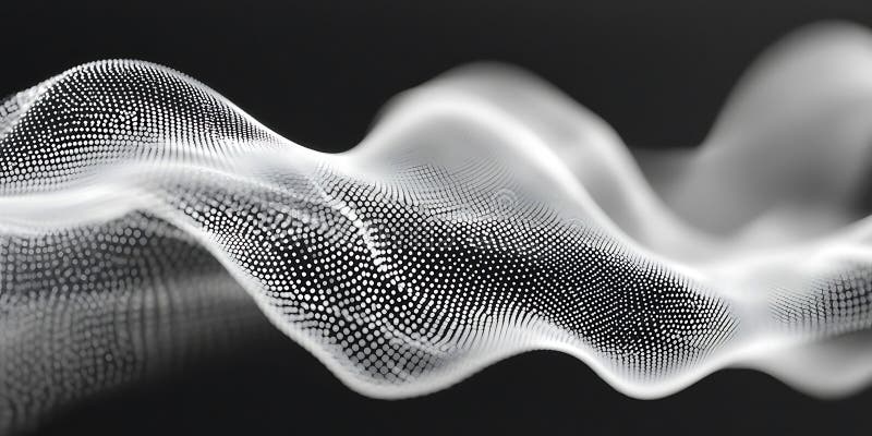 Flowing Abstract Patterns Illustrate Movement and Rhythm in Black and ...