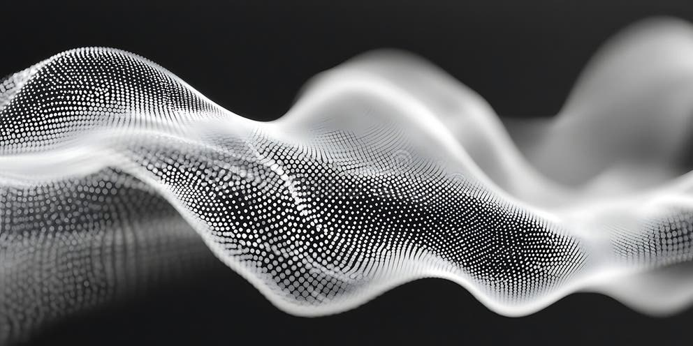 Flowing Abstract Patterns Illustrate Movement and Rhythm in Black and ...