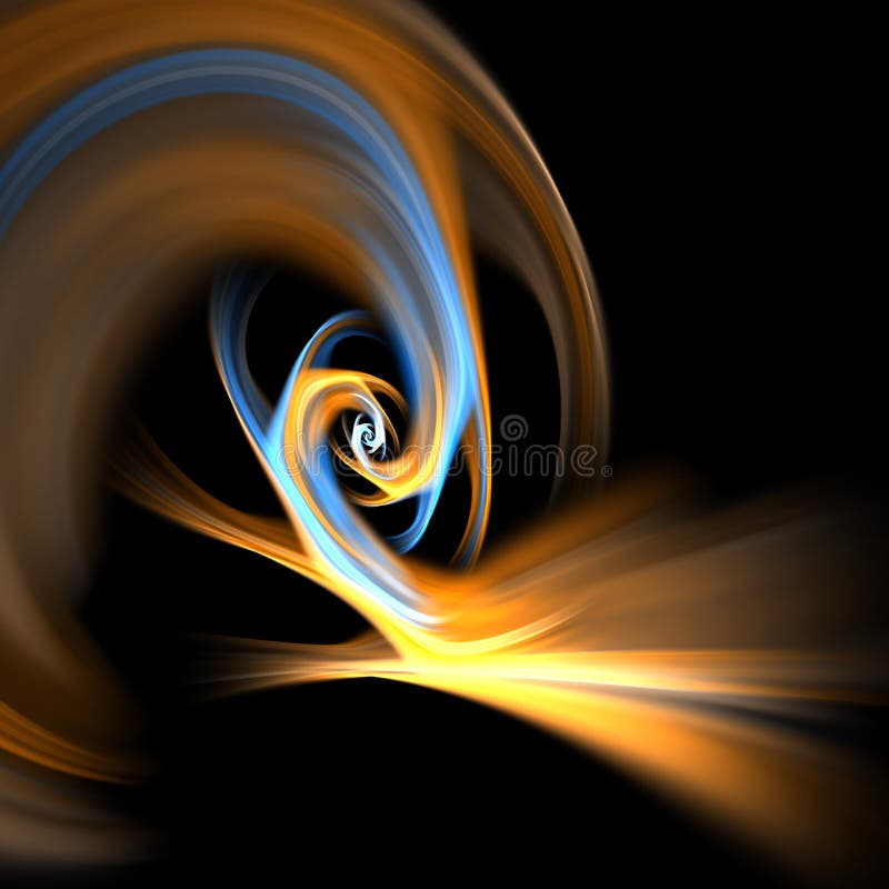 Flowing Abstract Vortex stock illustration. Illustration of focal ...