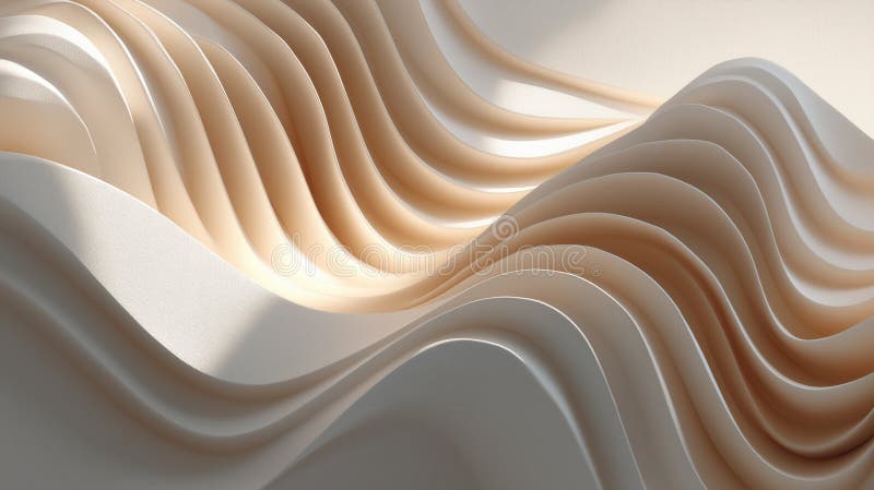 Soft Flowing Beige Waves Fluid Structure Stock Photos - Free & Royalty ...
