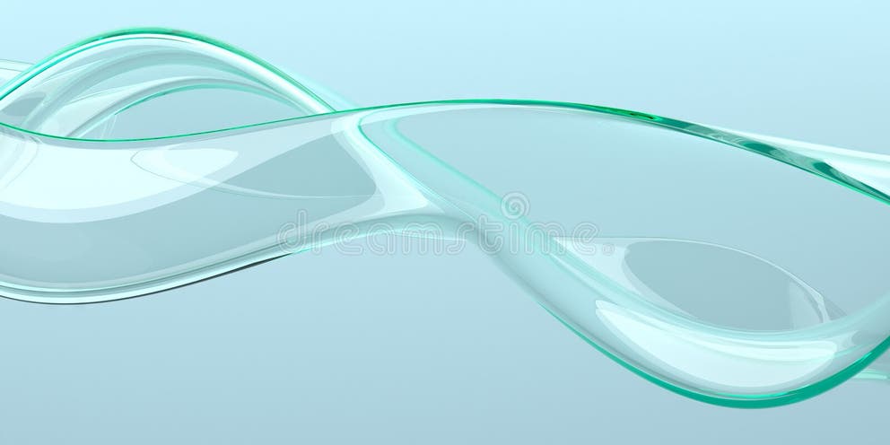 Flowing Abstract Waves in Tranquil Turquoise Design for Modern ...