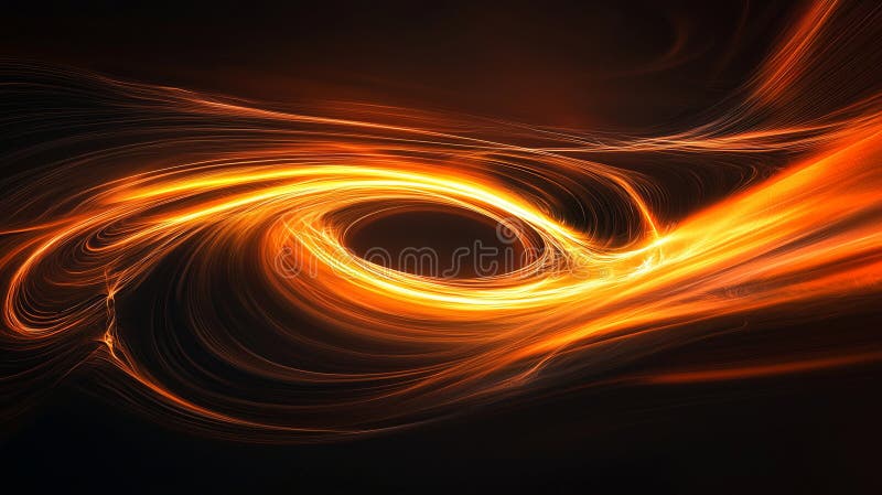 Flowing Black and Red Lines Form a Vortex or Stylized Eye, Evoking ...