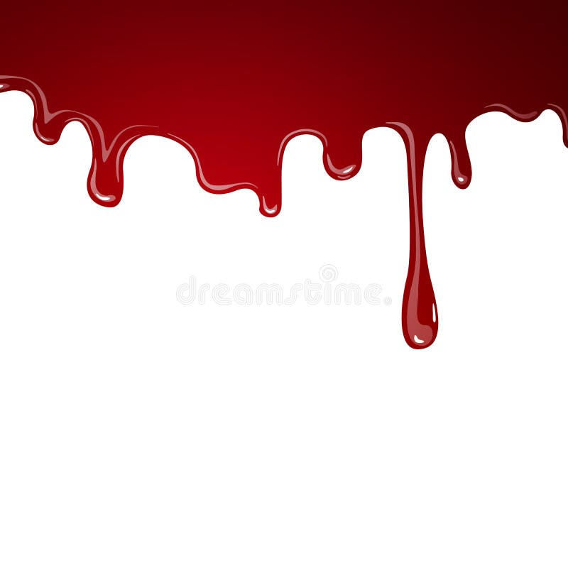 Blood Splatter Painted Vector Isolated on White for Design. Red ...