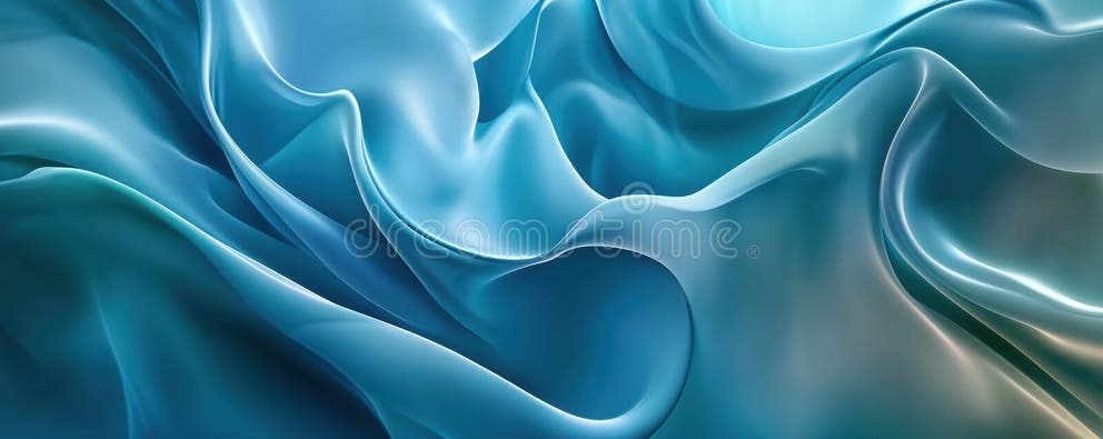 Flowing Blue Fabric Texture with Soft Waves and Gradients for Design ...