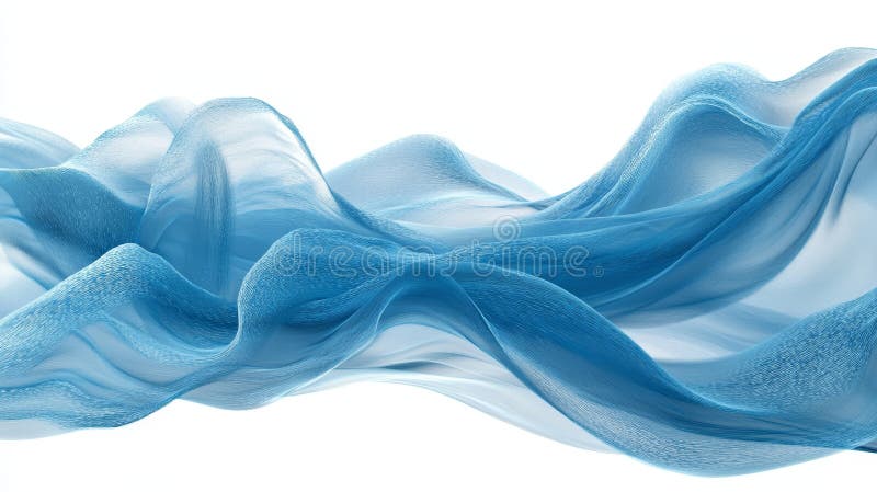 Flowing Blue Wave, Abstract Gradient Pattern with a Subtle Drop Shadow ...