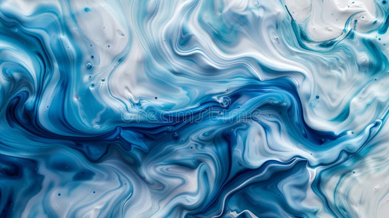 Flowing Blue and White Abstract Textures, a Serene and Fluid ...