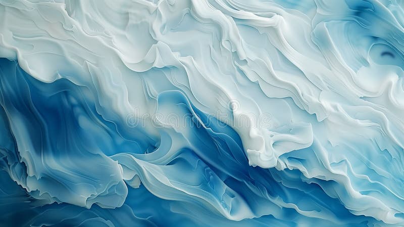 Flowing Blue and White Abstract Textures, a Serene and Fluid ...